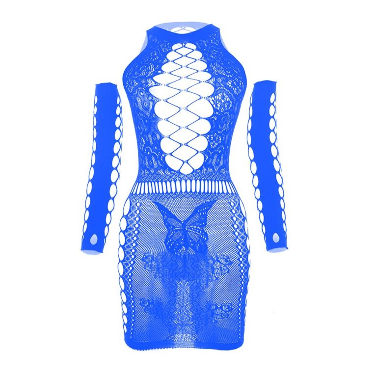 Party-Ready Fishnet Lingerie Set - Men's Lingerie